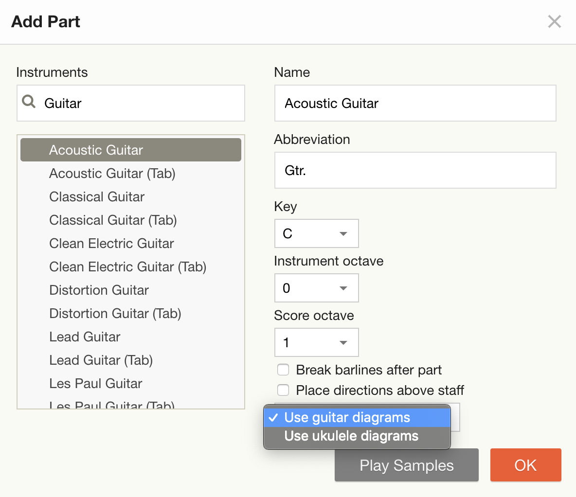 Noteflight Now Supports Chord Diagrams - Noteflight Notes