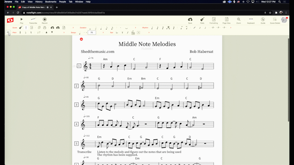 Noteflight Notes - Notes and Notes