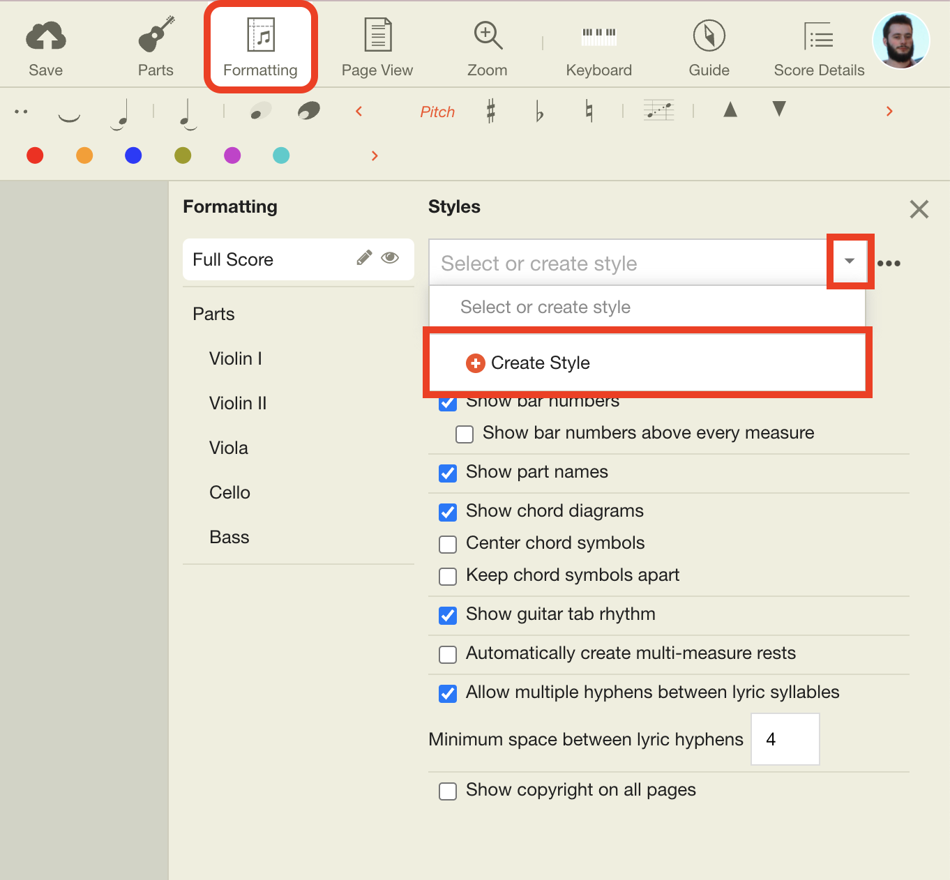 Noteflight Adds Custom Styles - Noteflight Notes