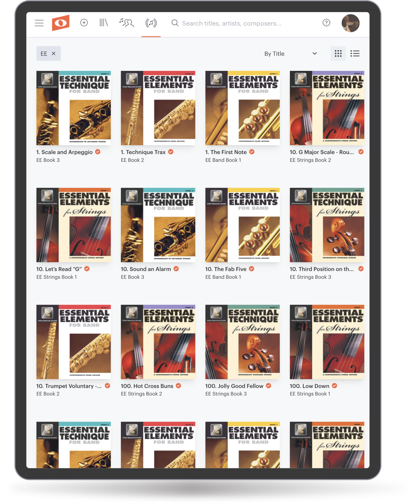 Access Essential Elements Exercises in Noteflight Learn